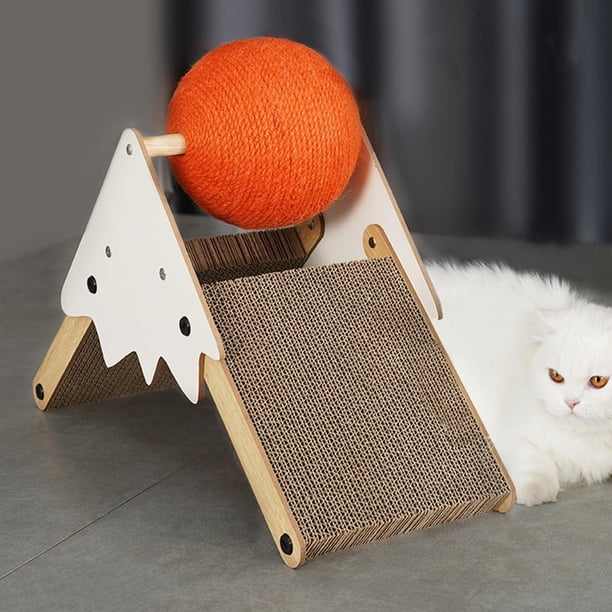 Freestanding Cat Scratcher Pad Natural Sisal Indoor Cats Toy Cat ...