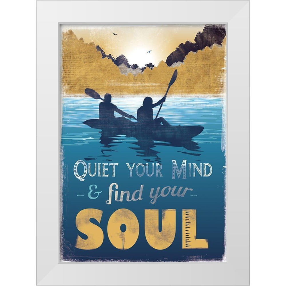 JMB Designs 14x18 White Modern Wood Framed Museum Art Print Titled ...