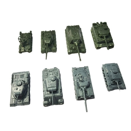 8 Pieces 1/144 Tank Model 4D Modern Tank Model T34/85 Building Kits ...
