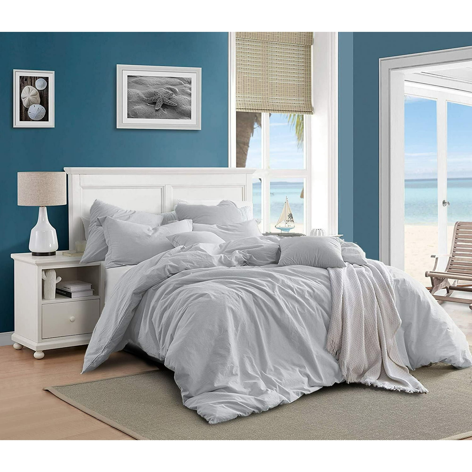 Click here for Swift Home 100 Cotton Solid Prewashed Duvet Cover... prices