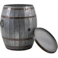 Vineyard Wine Barrel Storage Table – Vintage Inspired Iron Barrel ...