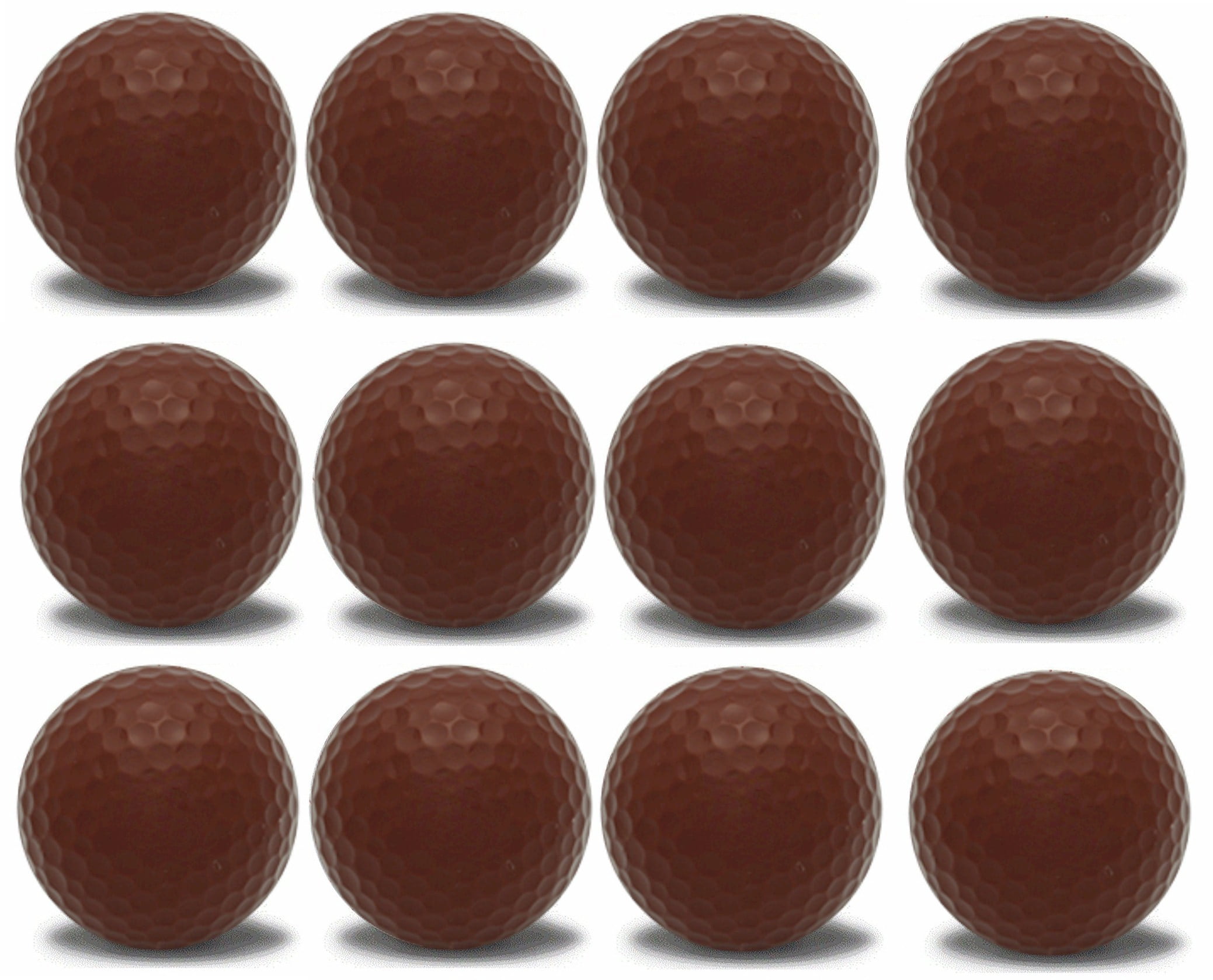 Brown Golf Balls 12 Pack by GBM Golf - Walmart.com