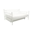 DHP Manila Metal Daybed and Trundle, Full/Twin Size, White - Walmart.com