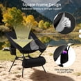Anbte Extra Height & Width Portable Camping Chair, 400LBS Capacity ...