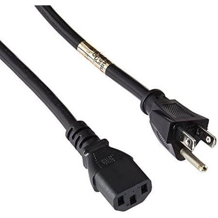 Monoprice 105285 6ft 16AWG Power Cord Cable w/ 3 Conductor PC Power ...