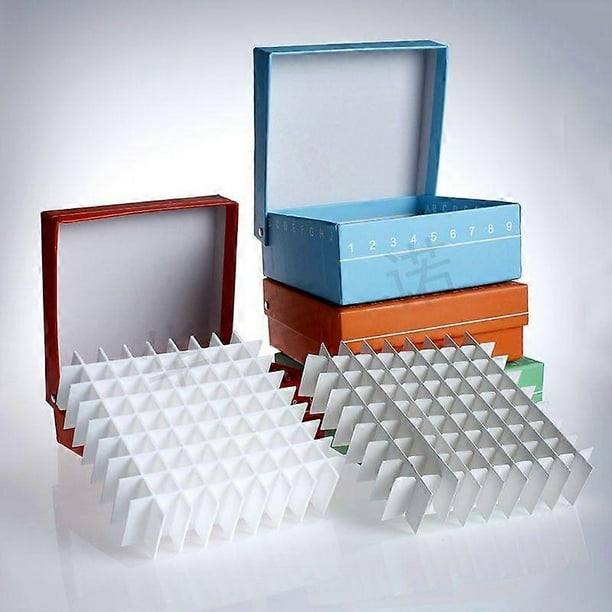 Paper Freezer Tube Box Holder Lab Vial Holder 81 Grid Storage Holder ...