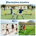 6x4 FT Soccer Goals for Backyard, Steel Frame Soccer Net with Ground ...