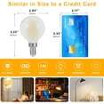 XUERUI-E12 G16 LED Globe Light Bulbs, Small Golf Ball Size Round Bulb ...