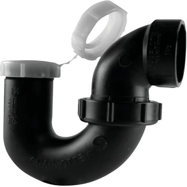 Charlotte Pipe Schedule 40 4 in. Hub x 4 in. Dia. Hub PVC P-Trap ...
