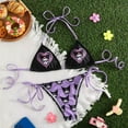 2pcs Hello Kitty Bikini Set Cute Cartoon Y2k Anime Summer Beach Strappy