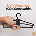 Kangaroo™ 100% Recycled High-Strength Clothing Hanger, Pants, Shirt ...