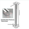 Glass Railing Post, 304 Stainless Corner Post 35.8” Cannot Add Handrail ...