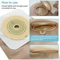 35PCS Colostomy Bags,Ostomy Supplies,Two-Piece Ostomy Bag with Clamp ...