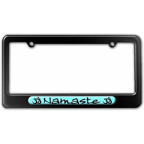 Namaste, Om Aum Yoga License Plate Tag Frame, Multiple Colors - Walmart.com