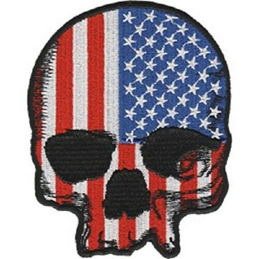 CROSS USA FLAG LARGE PATCH - Cross Designed inside US Flag, Thread Iron ...