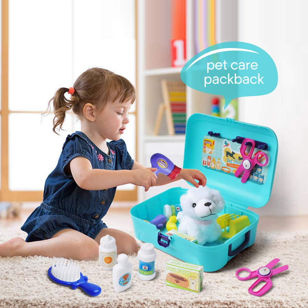 Click here for Hesignd Kids Toys Box Pet Care Play Set Pretend Pu... prices