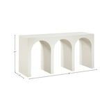 Meridian Furniture June Cream Oak Console Table - Walmart.com