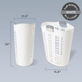 Easy Carry Flex Hamper, Large 87.5 Liter Lightweight Plastic Ventilated ...