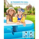 Large Inflatable Pool for Adults, 145" X 74" X 22" Oversized Thickened ...