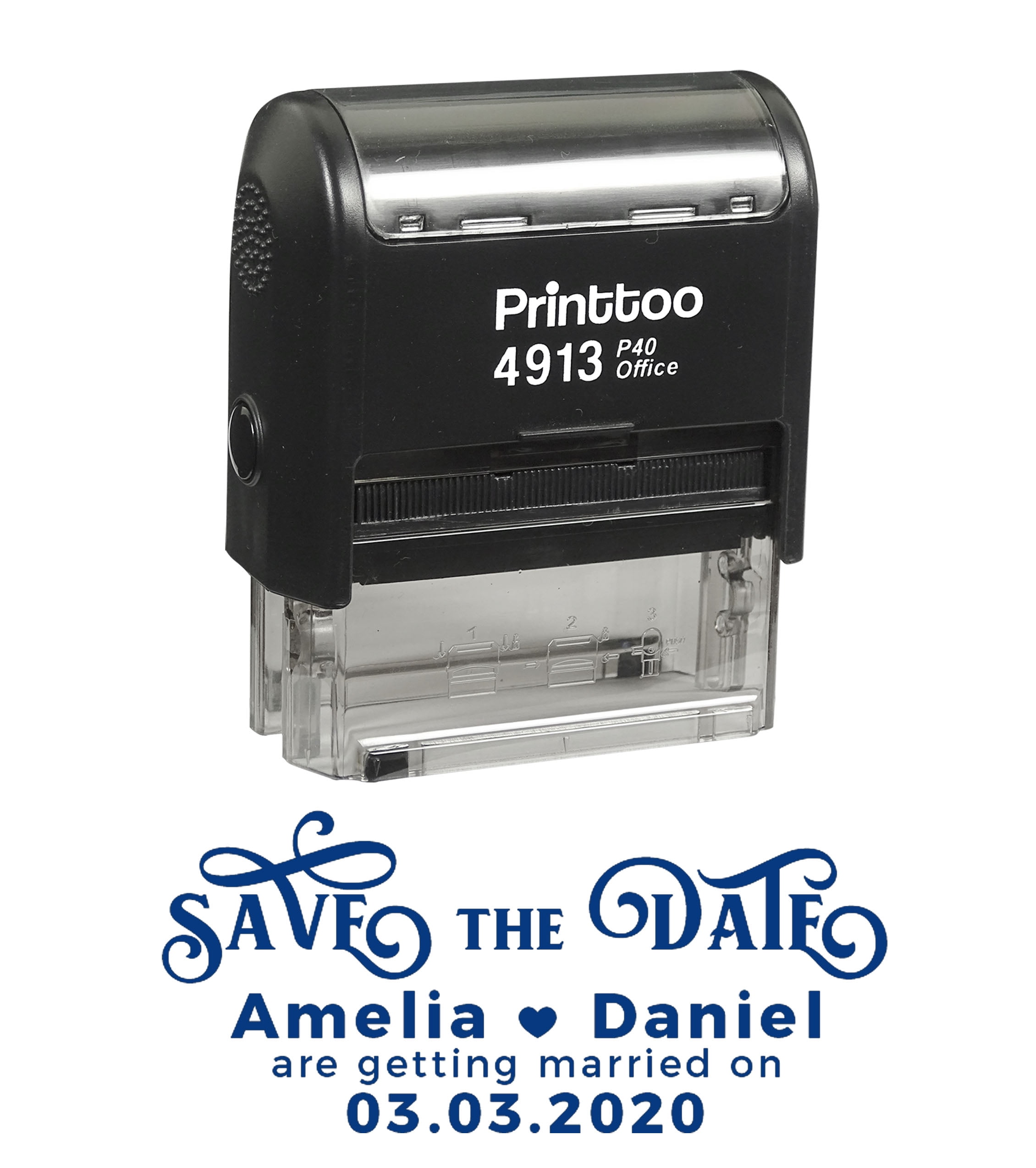 Personalized Self Inking Monogram Stamp Custom Signature Logo Stamper ...