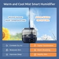 Sejoy Humidifier for Room, Cool Warm Mist Ultrasonic Air Humidifiers ...