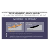 BRIDJIT Curb Ramps, 12ft Driveway, 3 Piece, Rubber, Low Profile Car ...