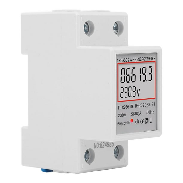 DIN Rail Electricity MeterLCD Digital Electricity Meter Single Phase ...