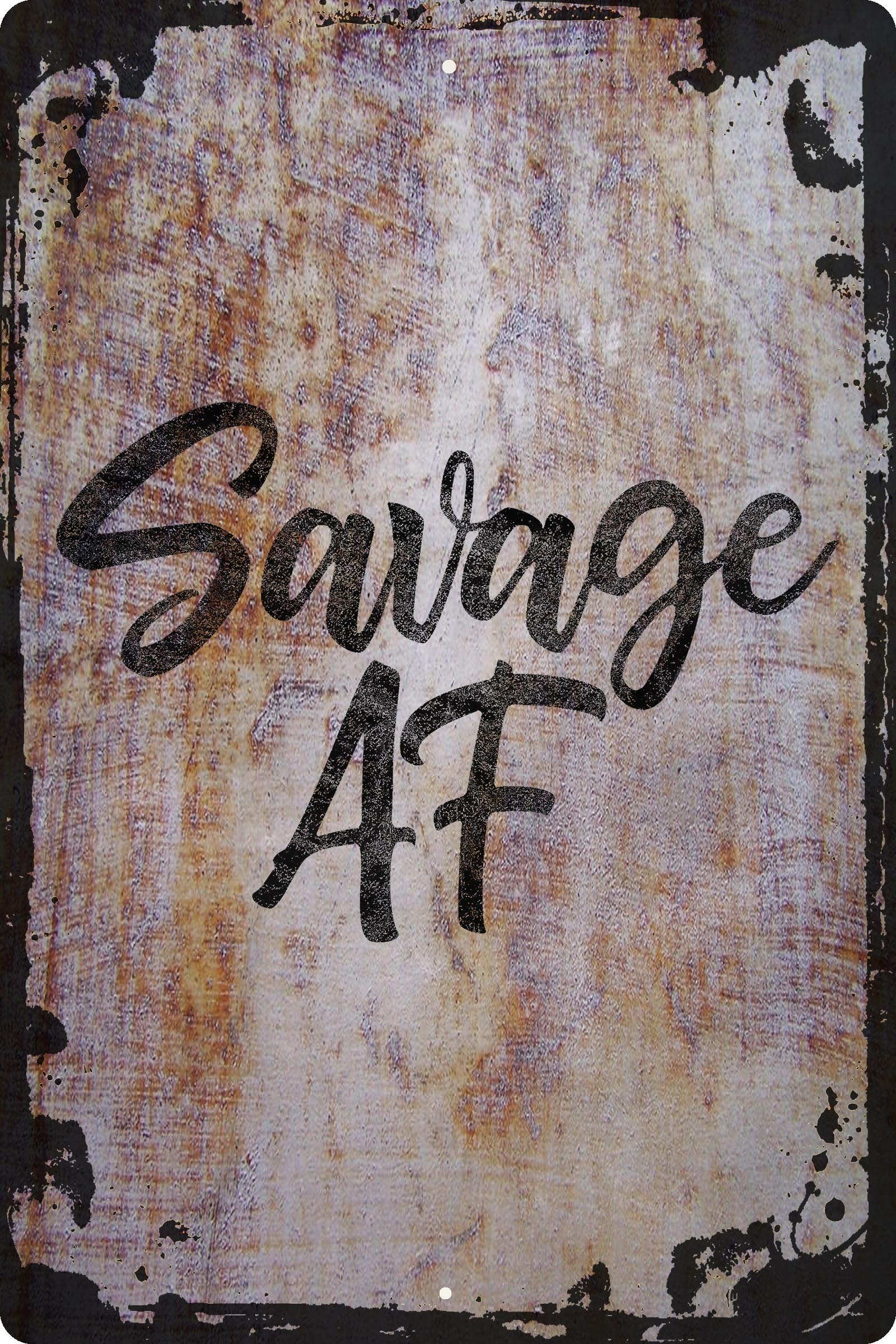 Savage AF cursive funny hype beast fighter independent carefree Beige ...