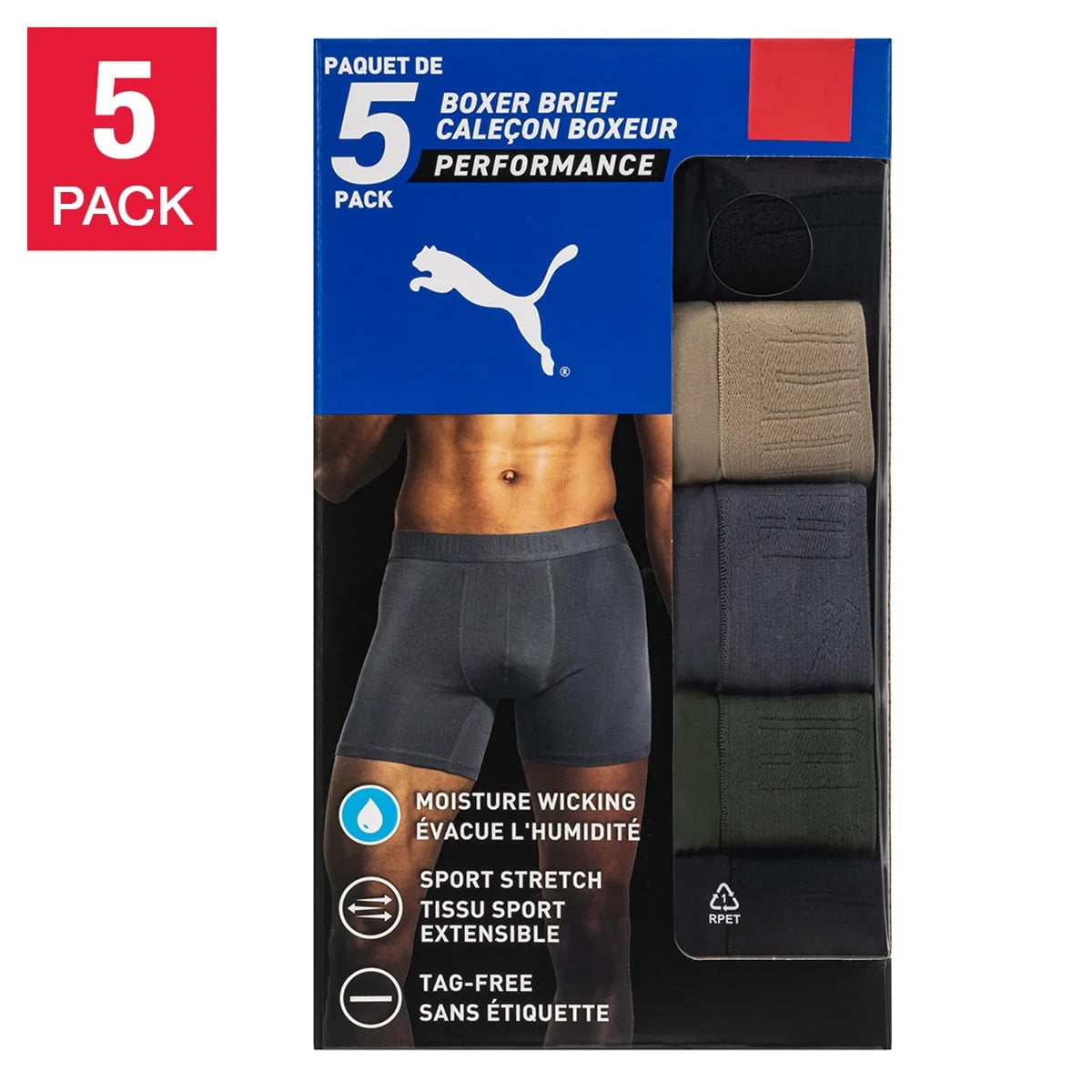 Click here for Puma Mens Active Boxer 5-Pack  Medium prices