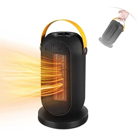 Vertical Shaking Head Electric Fan Heater 1200W with Tip-Over and Built ...