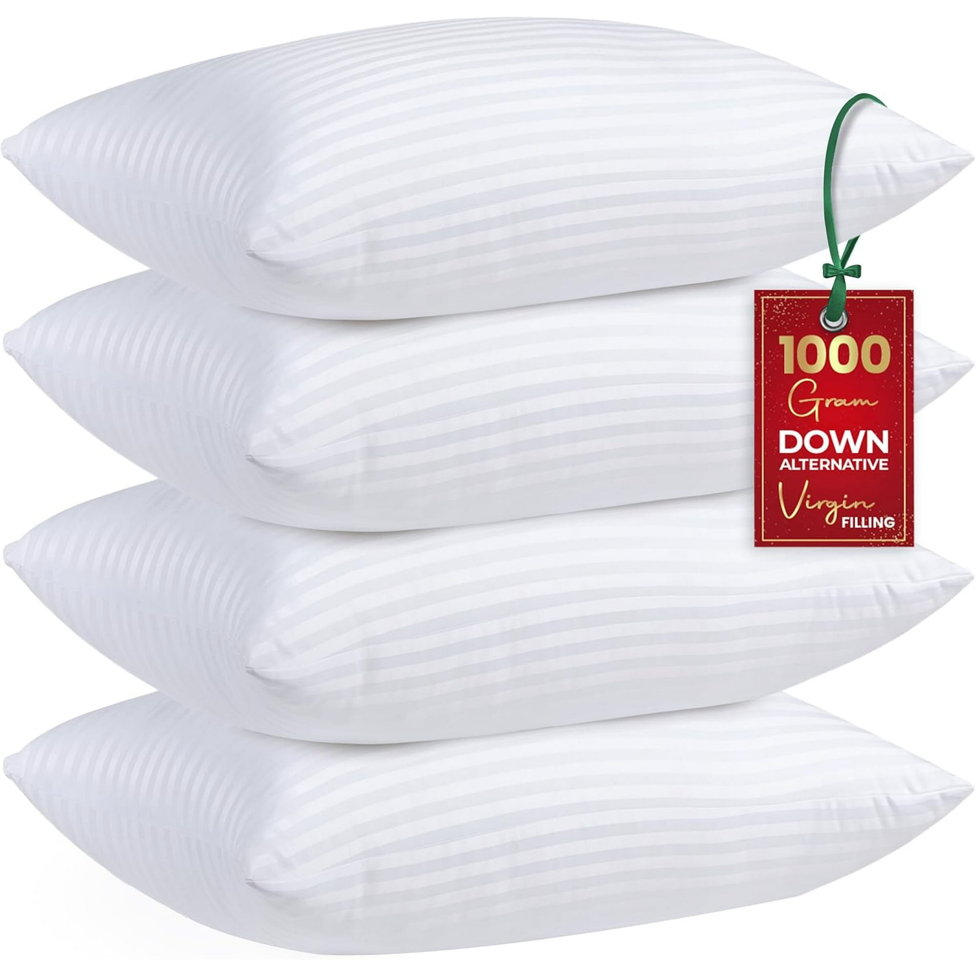 Click here for Salafire Bed Pillows Queen Size Set Of 4 (White)... prices