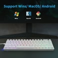Portable 65% Mechanical Gaming Keyboard, E-YOOSO Z-686 Customizable Per ...