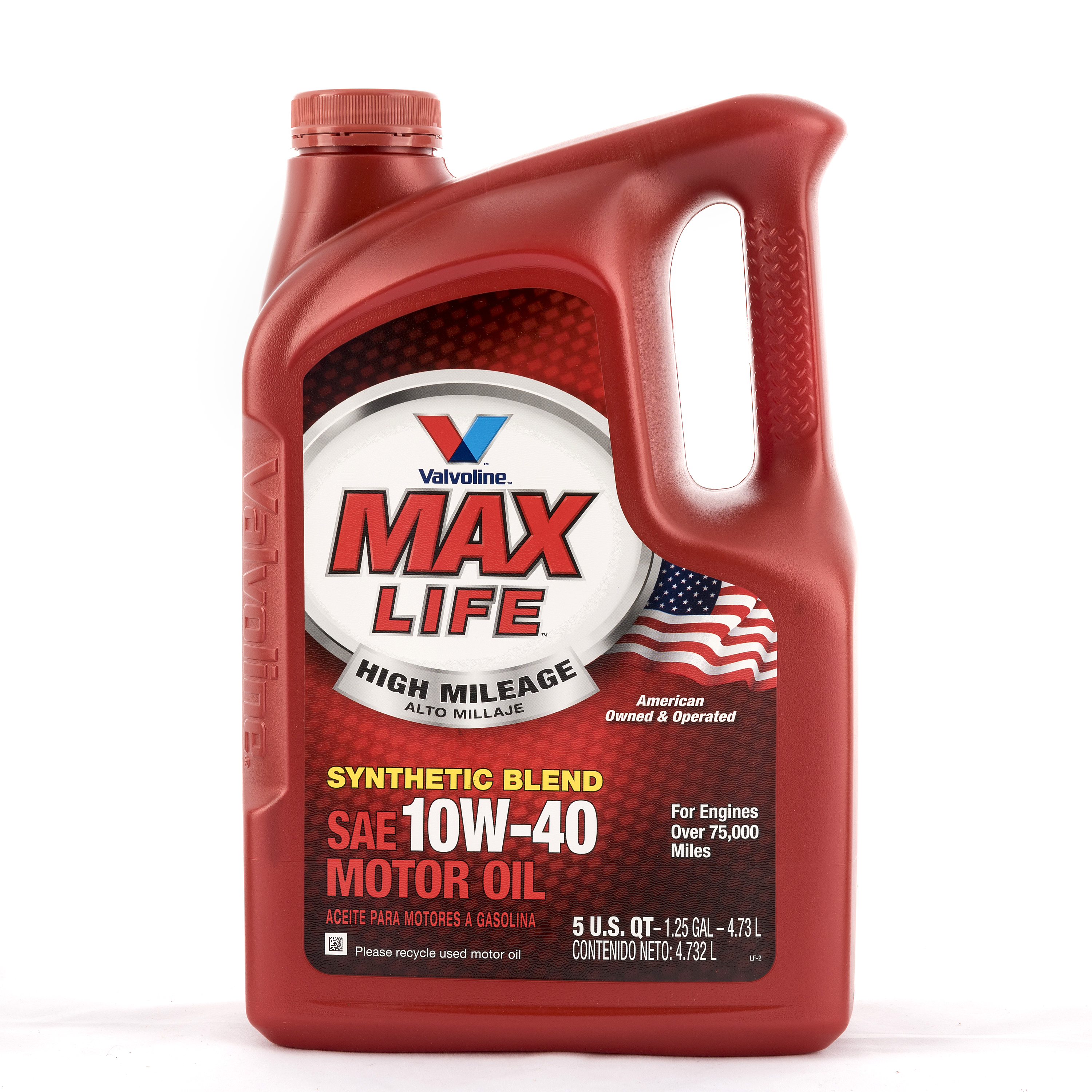 Valvoline Maxlife High Mileage 10w 40 Motor Oil 5 Quarts 074130001824