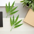 RENACLIPY 30Pcs Artificial Bamboo Leaves Fake Leaf Stems for Decorating ...