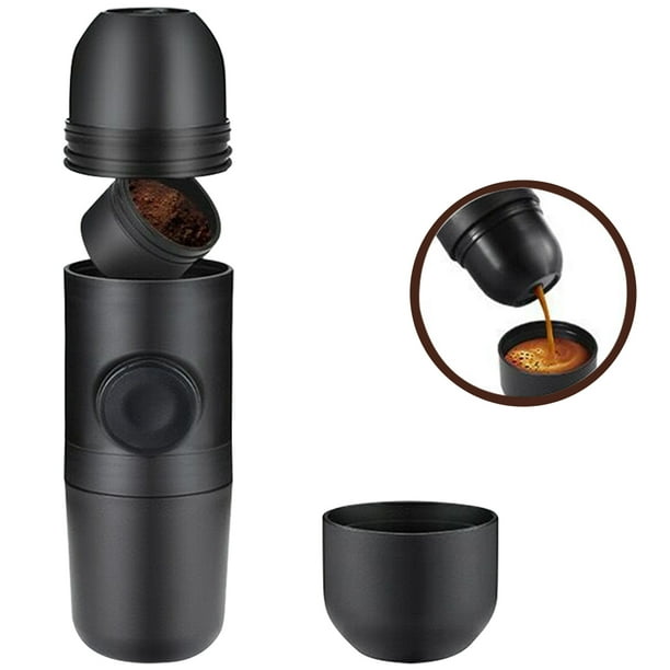 70mL Manual Coffee Machine Mini Portable Ground Coffee Espresso Machine ...