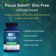 Focus Vitamins- Vision Advanced Health Complex 180-Count- Zinc Free Eye ...