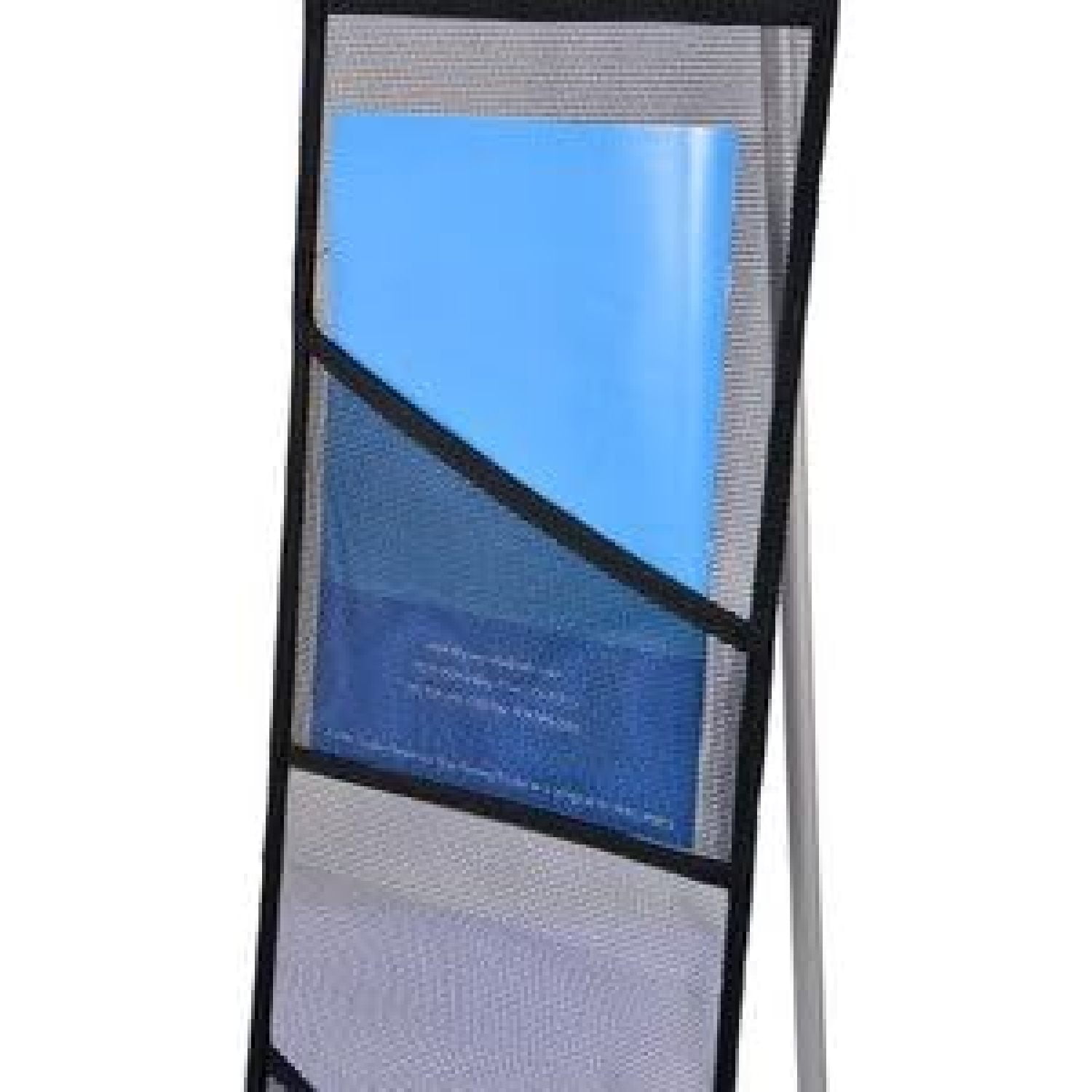 Bilot 4-Pocket Mesh Floor Standing Portable Literature Rack Display ...