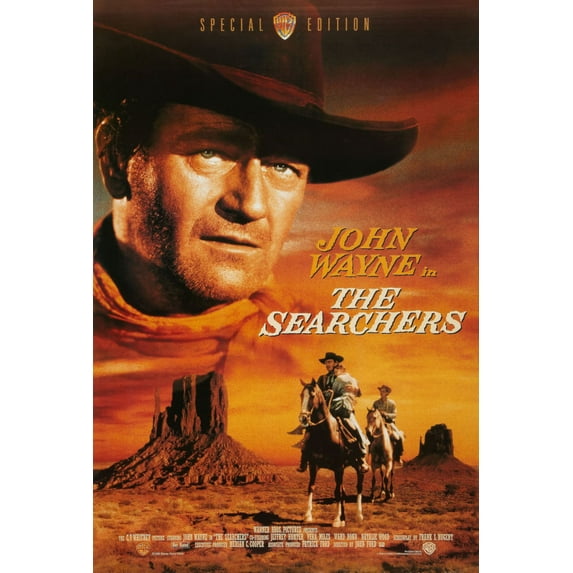Searchers Movie Poster 16"x24" Poster Medium Art Poster 16x24 Multi-Color Square Adults Best ...