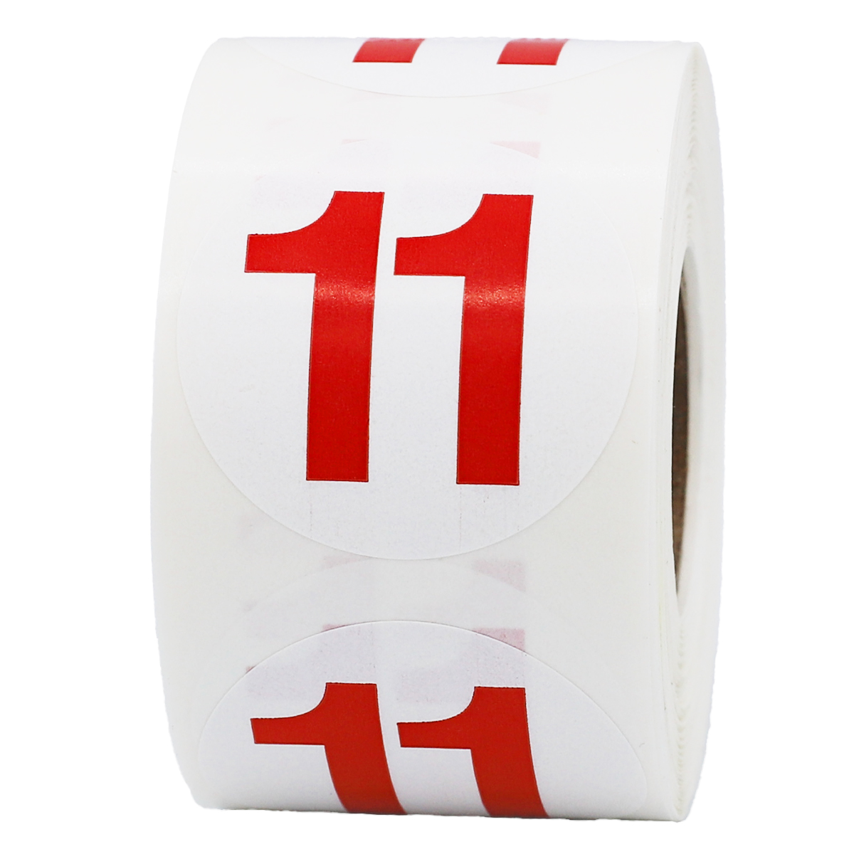 Red Number 11 Circle Stickers | 1.5" Inches Round | 500 Pack - Walmart.com