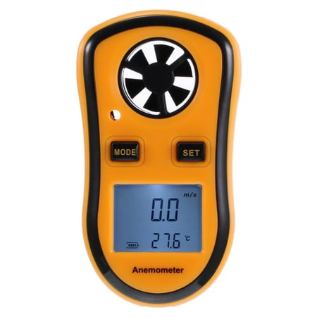 Digital Anemometer with LCD Display Wind-speed Gauge High Precision ...
