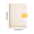 A5 PU Leather Notebook Journal Notepad for Office Study Note Taking ...