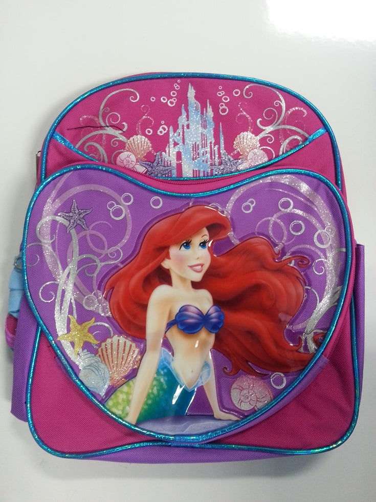 Small Backpack - Disney - The Little Mermaid - Ariel 12" New School Bag ...