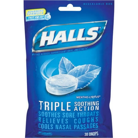 UPC 312546629363 - Halls Base: Mentho-Lyptus Advanced Vapor Action ...