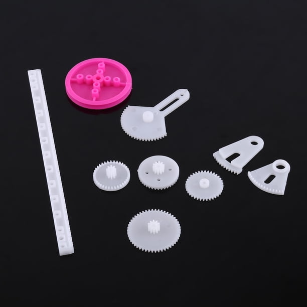 Plastic Gear Kit Pulley Belt Gear Kits Crown Gear Set Robot Motor Toy ...