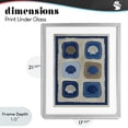 Stupell Industries Nautical Block Shells Gray Framed Print Under Glass ...