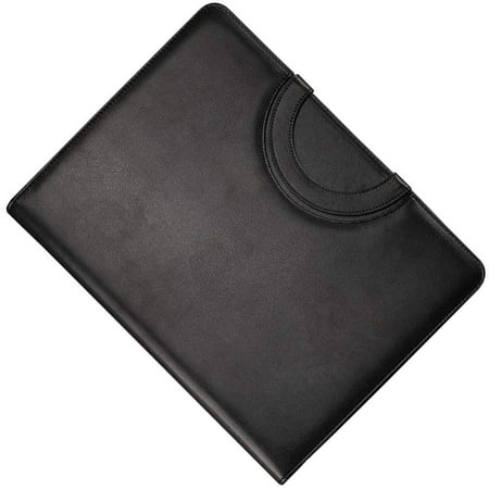 Black Business Portfolio Case with A4 Memo Pad Heavy Duty PU Leather ...