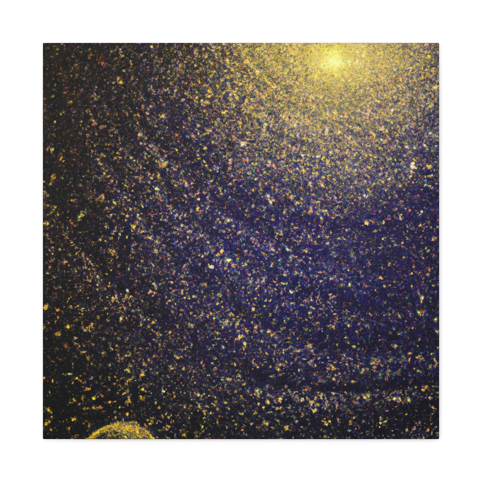 Galaxy in Pointillism - Canvas - Walmart.com
