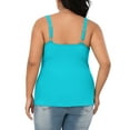 Charmo Women's Plus Size Cotton Tank Top with Shelf Bra, Adjustable Wider Strap, Basic ...