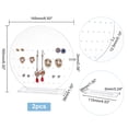 Acrylic Earring Display Stands Detachable Round Clear Finished Product ...