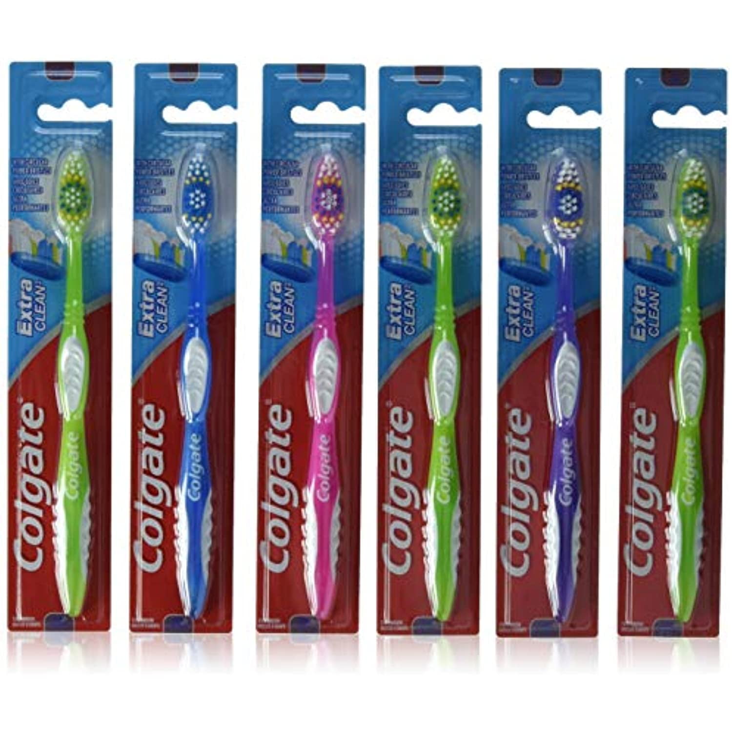 Colgate Extra Clean Toothbrush Full Head Firm #40 (Pack Of 6) - Walmart.com